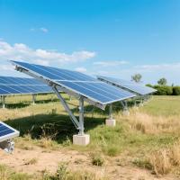 China Aluminum 6005-T5 Ground Screw Foundation Solar Mounting System with 10-Year Warranty for Power Stations for sale