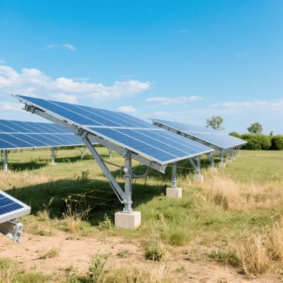 China Aluminum 6005-T5 Ground Screw Foundation Solar Mounting System with 10-Year Warranty for Power Stations for sale