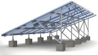 China Aluminum Solar Panel Mounting Brackets Adjustable Angle 6005-T5 Ground Racking System for sale