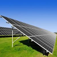 China Aluminum Ground Solar Panel Mounting System with 10-Year Warranty and 25-Year Service Life for Concrete Foundations for sale
