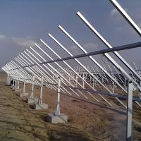 China Sturdy Solar Panel Mounting Brackets for Ground Mounting Solution with Flexible Connection for Small and Large-Scale Solar Plants for sale