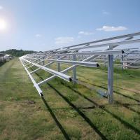 China Free-Standing Solar PV Mounting Brackets Galvanized Steel 6005-T5 Aluminum 10 Year Warranty for sale