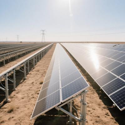China Customized Tilt Angles Ground Solar Mounting Brackets for Easy Installation and Improved Land Utilization for sale