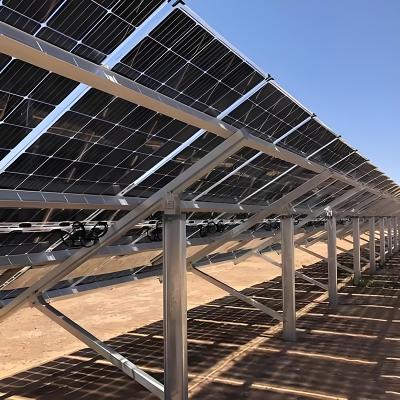 China Modular Solar Panel Mounting Brackets Aluminum 6005-T5 for Ground Concrete Installation for sale