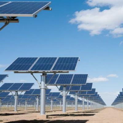 China Ground Solar Mounting Brackets Hot Dip Galvanized Steel 200cm Snow Load for Utility Scale PV Plants for sale