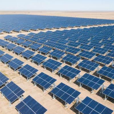China Hot-Dip Galvanized Steel Ground Solar Mounting Brackets for Utility-Scale PV Power Plant 200cm Snow Load for sale