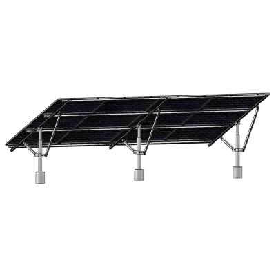 China Solar Panel Ground Mounting Brackets Aluminum 6005-T5 Pre-Assembled Rack 25 Year Life for sale