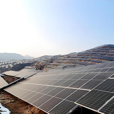 China Unique Pile Design Ground Solar Mounting Brackets for Utility-Scale PV Power Plant 200cm Snow Load for sale