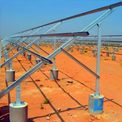 China Solar Panel Mounting Brackets for Large-Scale Solar Plants with Pre-Assembled Supporting Rack and Flexible Connection for sale