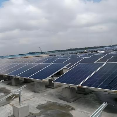 China Solar Panel Roof Mounting Brackets for Metal Roof 25 Year Lifespan Silver for sale