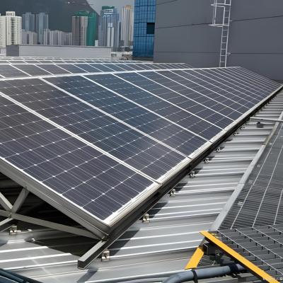 China Solar Panel Roof Mounting Brackets 25 Year Lifespan Silver Metal Roof for sale