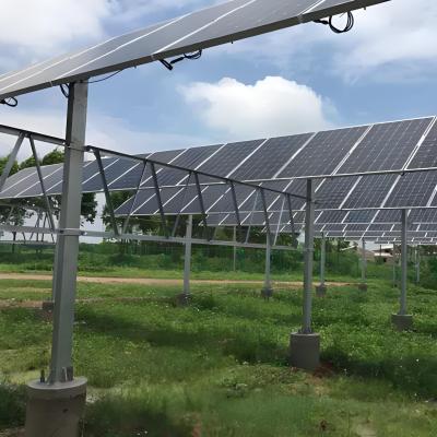 China Aluminum 6005-T5 Ground Solar Mounting Brackets Adjustable Tilt 10-35 Degrees High Stability for sale