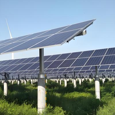 China Customizable Tilt Angle Ground Solar Mounting Brackets S350 Zinc-Magnesium-Aluminum Steel Durable Eco-Friendly for sale