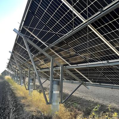 China Customizable Solar Ground Mounting System Zinc Magnesium Aluminum Steel S350 Easy Installation for sale
