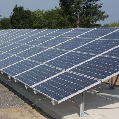 China Zinc Magnesium Aluminum Steel Ground Solar Mounting Brackets S350 Custom Tilt Angle for sale