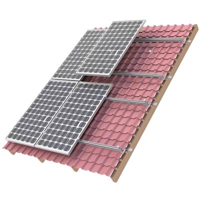 China Aluminum 6005-T5 Solar PV Bracket Frame Anodized Silver 25-Year Service Life for sale