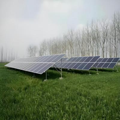 China Ground-Mounted Solar PV Bracket Frame – Galvanized Steel, Stable on Uneven Terrain for sale