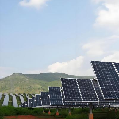 China Ground Vertical Solar PV Bracket Frame High Strength Steel S350 for Sloped Terrain for sale