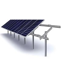 China Solar Ground Mounting System S350 Zinc Magnesium Aluminum Steel Custom Tilt Angle for sale