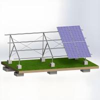 China Solar Ground Mounting System Zinc Magnesium Aluminum Steel 25 Year Life Safety Factor 1.5 for sale