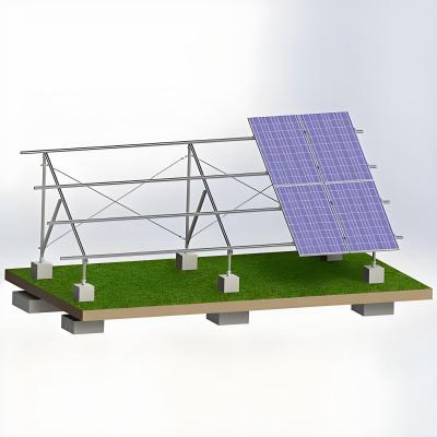 China Solar Ground Mounting System Zinc Magnesium Aluminum Steel 25 Year Life Safety Factor 1.5 for sale