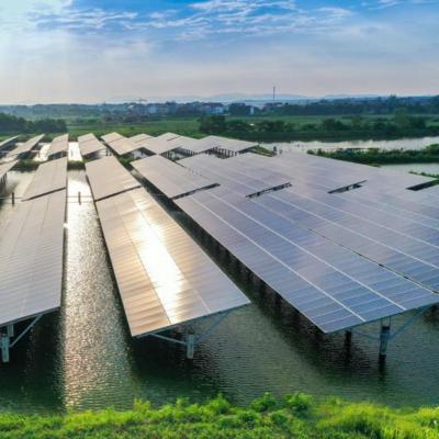 China Ground Solar PV Mounting Frame Deep Pile Anchoring Wind Load 60m/s Snow Load 1.6kN for sale