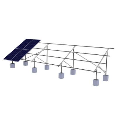 China Durable Solar Panel Mounting Brackets Featuring Flexible Connection for Concrete Base Earth Ground and Slope Installations for sale