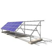 China Aluminum 6005-T5 Solar Panel Mounting Brackets Anodized Silver 10 Year Warranty 25 Year Service Life for sale