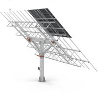 China Aluminum 6005-T5 Single Post Ground PV Mounting System 10 Year Warranty for sale