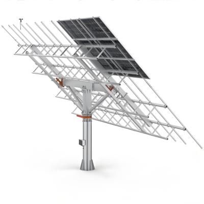 China Aluminum 6005-T5 Single Post Ground PV Mounting System 10 Year Warranty for sale