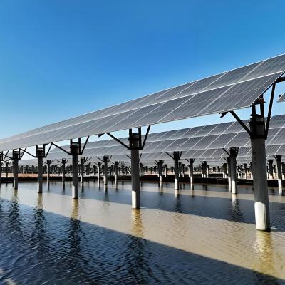 China Hot Dip Galvanized Ground Solar Mounting Brackets for Utility PV Systems 0-60° for sale