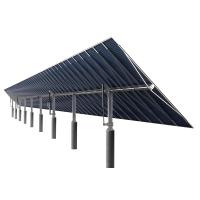 China Aluminum 6005-T5 Solar Panel Mounting Brackets Anodized Silver Customizable for Ground Installations for sale