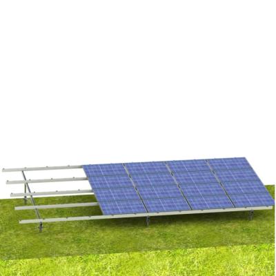 China Solar Panel Mounting Brackets Aluminum Single Post Ground Mounting System Offering Stable Solution for Open Field Solar Installations for sale