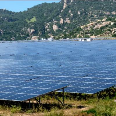 China Ground Solar Mounting Bracket Adjustable Tilt 0-60° Wind Load 60m/s for PV Systems for sale