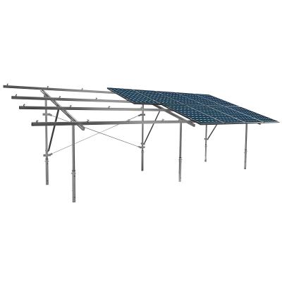 China Heavy Duty Solar Panel Ground Mounting Brackets Aluminum 6005-T5 10 Year Warranty for sale