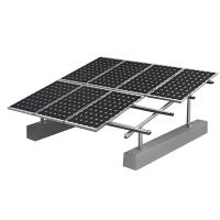 China Aluminum 6005-T5 Solar Panel Mounting Brackets for Concrete Ground and Sloped Roofs 10 Year Warranty for sale
