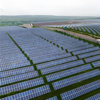China Ground Solar Mounting Brackets offering no front post design and anodized aluminum components for and durable solar mounting solutions for sale