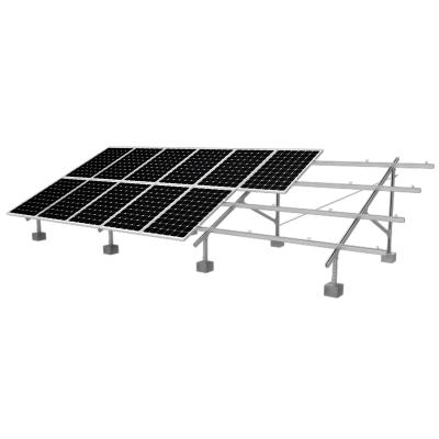 China Aluminum 6005-T5 Solar Panel Mounting Brackets Anodized Silver OEM Custom for Ground Installations for sale