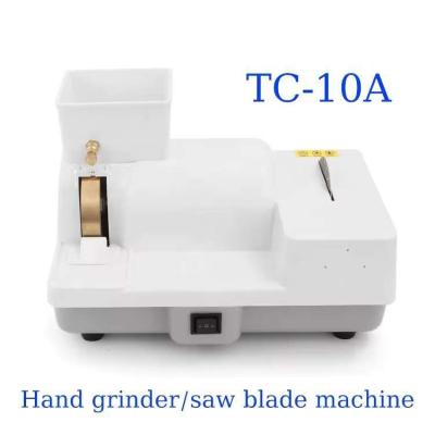 China Manual Lens Edger TC-10A V-Groove Wheel Coarse Fine Grinding 100W 220V Optical Hand Grinder for sale