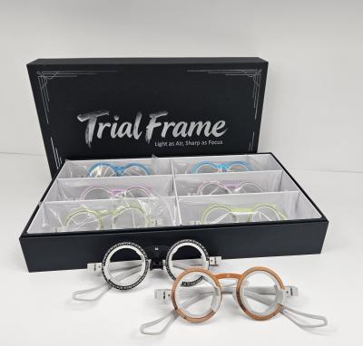 China Aluminum Optical Trail Lens Frame GD1108A PD 48-70mm Five Colors Pack of Six Super Lightweight Optometry Frame for sale