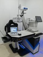 China Ophthalmic Chair Unit with Instrument Table Adjustable Left Right Small Drawer GD7521-II CE ISO for sale
