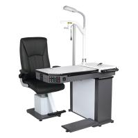 China Ophthalmic Chair Unit With Table For One Instrument Arm Adjustable Left & Right  with two small drawers GD7501AB for sale