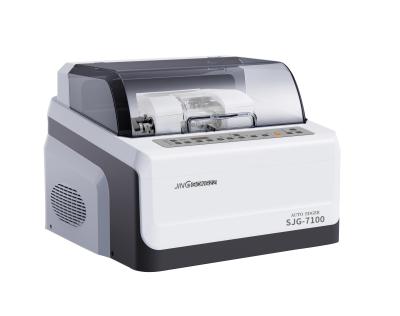 China SJG-7100 automatic computer edge grinding machine,New model, with anti-skid program,universal anti-skid ability, Three modular options. The machine comes standard with PCgrinding wheel. for sale