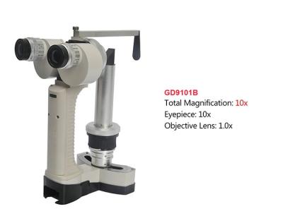 China GD9101B 5VA Portable Ophthalmic Slit Lamp with 81mm Working Distance and 10X Eyepieces for sale