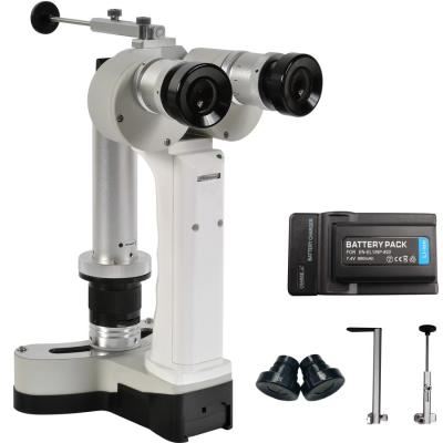 China Portable Ophthalmic Slit Lamp with ±7D Diopter Compensation, 10x-16x Magnification, 5-6 Hour Battery Life for sale
