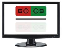 China 23 Inch LCD Vision Chart Monitor Auto Chart Projector GD8603 with 1920×1080 Resolution and 2-6.5m Working Distance for sale