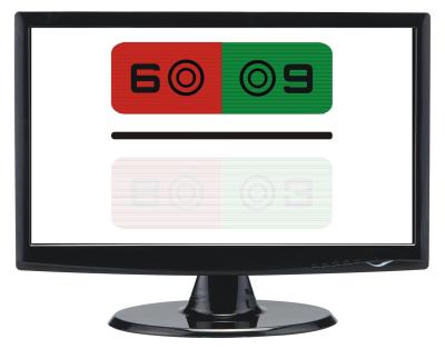 China 23 Inch LCD Vision Chart Monitor Auto Chart Projector GD8603 with 1920×1080 Resolution and 2-6.5m Working Distance for sale