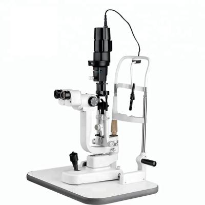 China Galilean Stereoscopic Ophthalmic Slit Lamp Microscope GD9250A with 5 Magnifications 12.5x Eyepiece 550x430x780mm for sale
