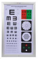 China LED Decimal Type Vision Test Chart 5m 16.4ft Four Hole Optical Equipment with AC100-240V Power for sale