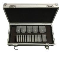 China 17pcs Glass K9 Ophthalmic Optical Prism Set 37x37mm with Aluminium Case for sale